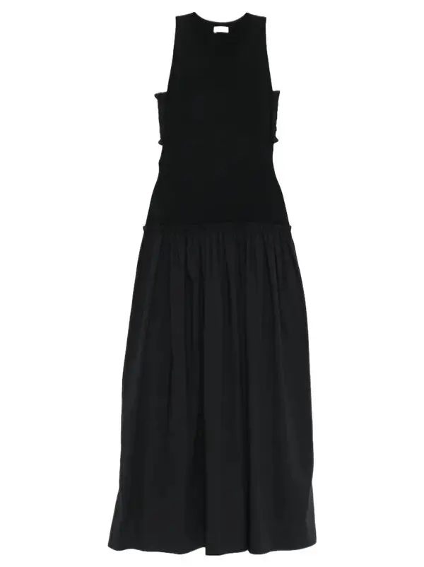 Liu Jo Ribbed-knit Sleeveless Maxi Dress - Black