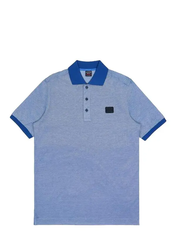 PAUL  SHARK Polo Shirt With Logo Sticker - Blue