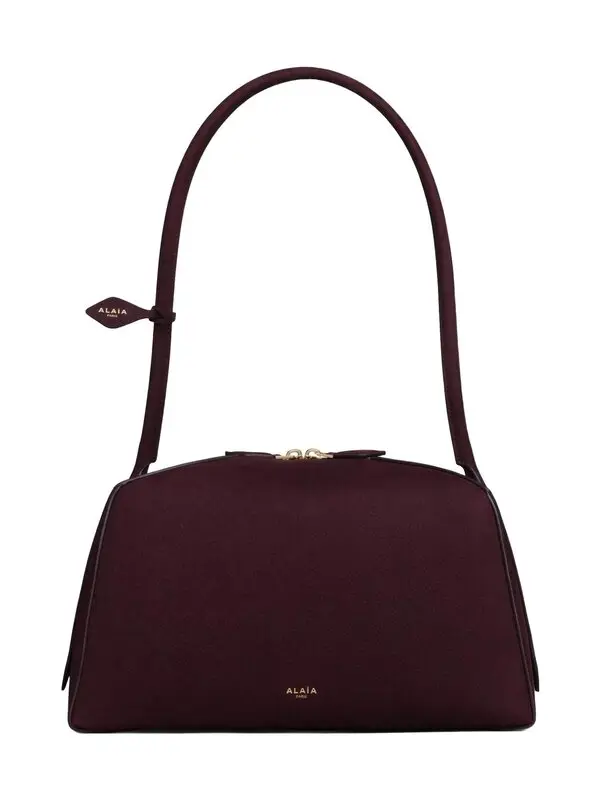 Alaïa Logo Shoulder Bag - Black
