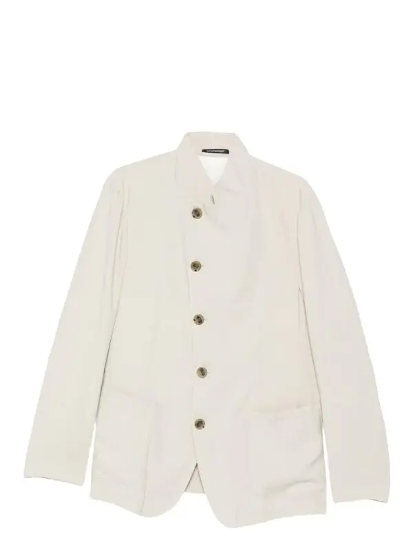 Emporio Armani Asymmetrical Collar Jacket - White