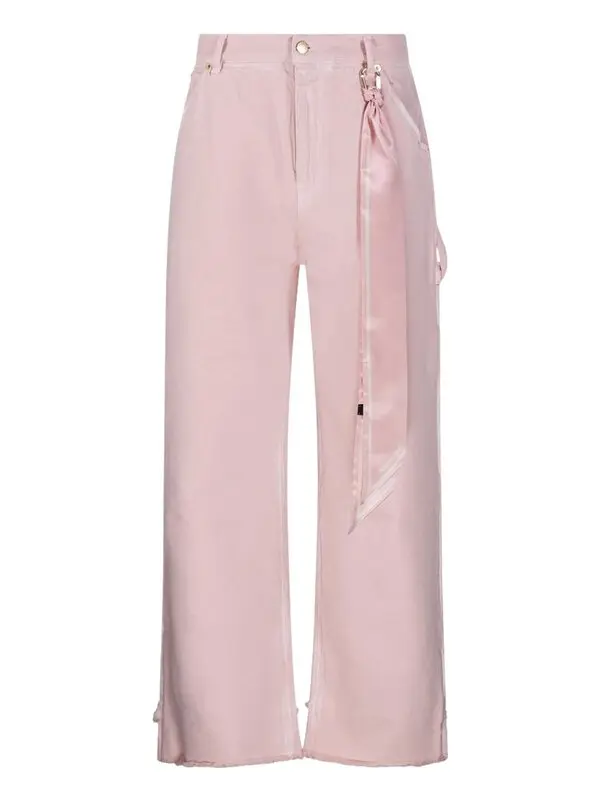 DARKPARK Lisa Chain Adorned Loose Fit Carpenter Jeans - Pink