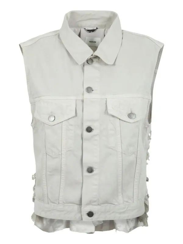 HAIKURE Ryder Sleeveless Jacket - White