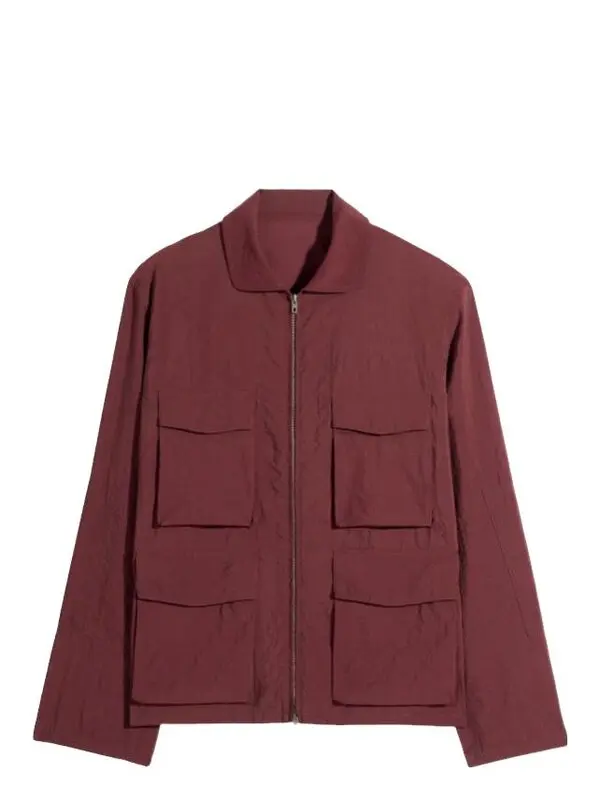 LEMAIRE Washed Technical Cotton 3d Pocket Jacket - Harbor