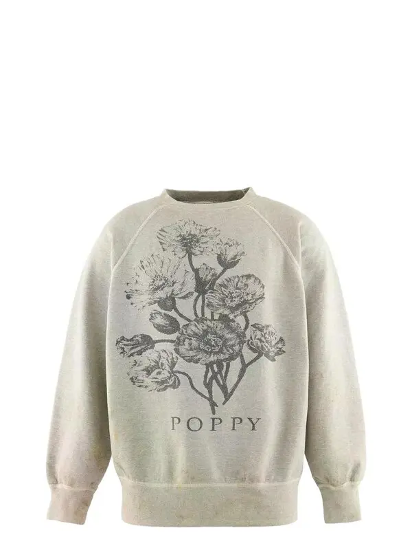 SAINT MXXXXXX Floral Print Sweatshirt - Grey