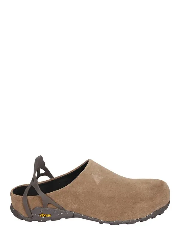 ROA Fedaia Round-toe Mule Slippers With Vibram Sole - Brown