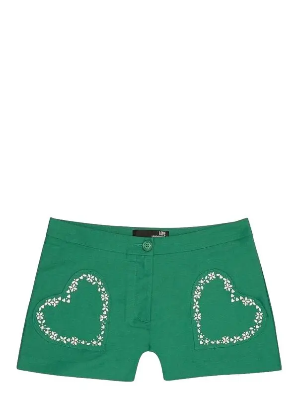 Moschino Detail Shorts - Green