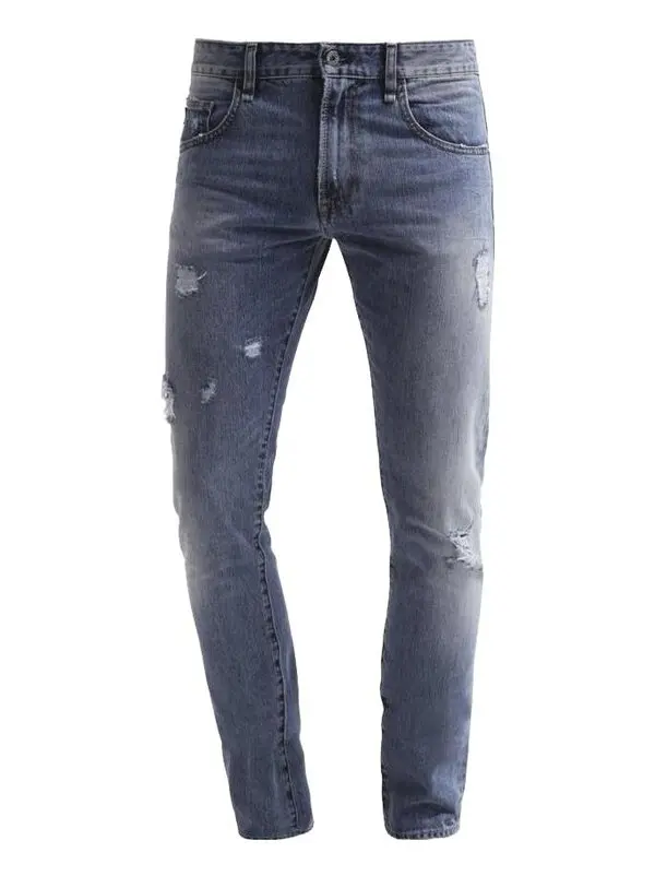 Moschino Printed Jeans With Fade Effect - Black
