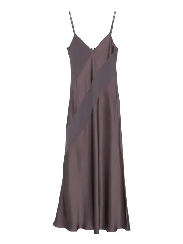 Antonelli Firenze Spaghetti Strap V-neck Dress - Black