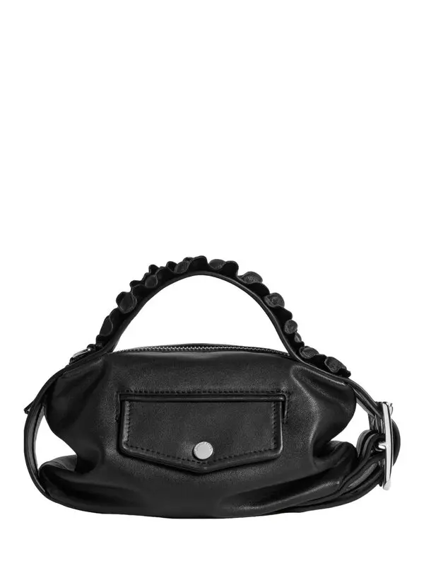 Simone Rocha Mini Biker Frill Belt Bag - Black