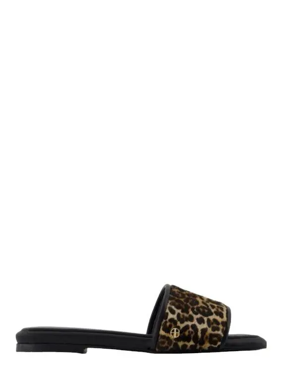 ANINE BING Ria Slide Sandals - Black