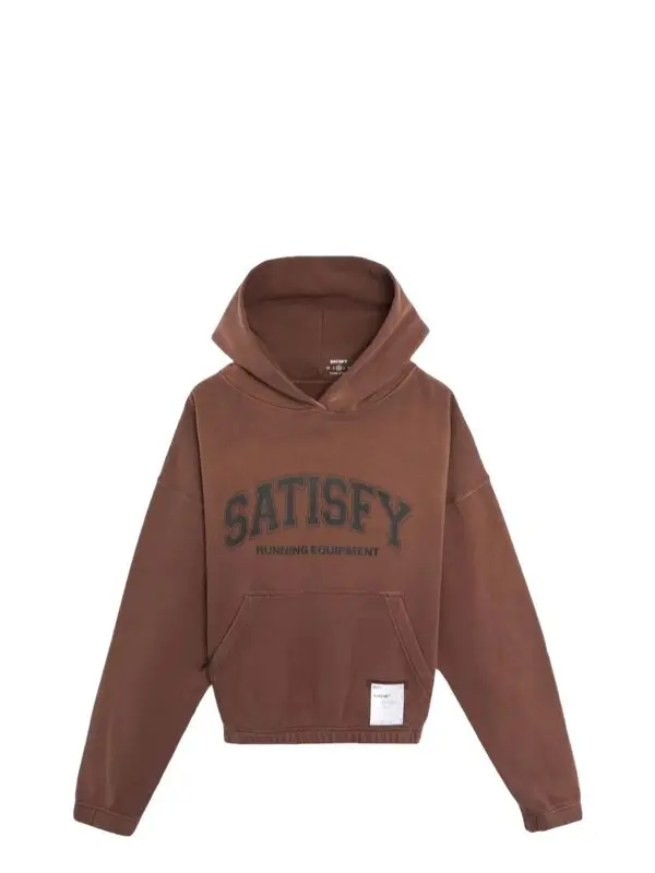 Satisfy Softcell Logo Hoodie - Brown