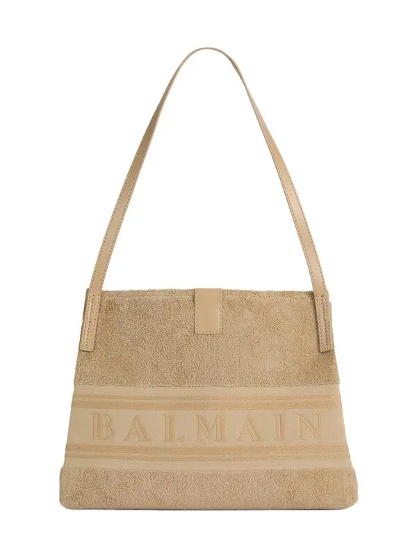 Balmain Small Logo Tote Bag - Beige