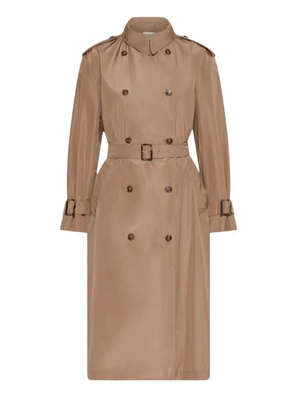 Marella Double-breasted Coat - Light Brown