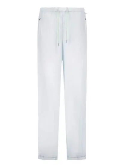 Herno Crinkled Drawstring Track Pants - Light Blue