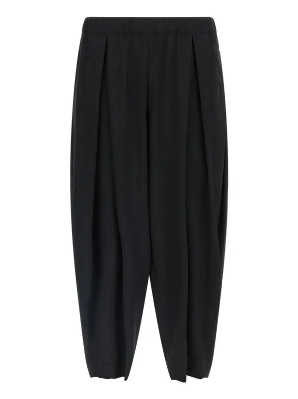 Comme Des Garçons Elastic Waistband Trousers - Black
