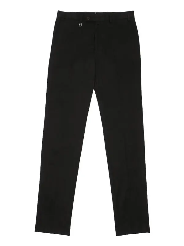 FERRAGAMO Straight Leg Trousers - Black