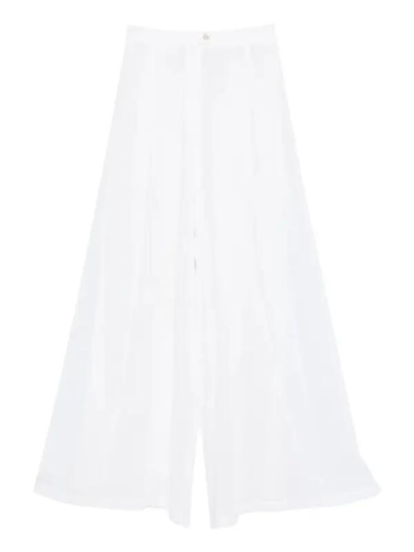 FORTE_FORTE Button-fastening Trousers - White