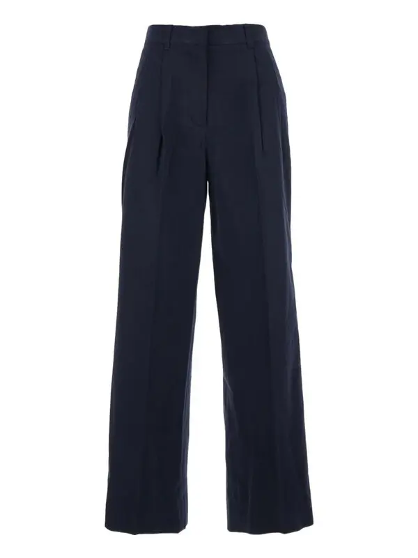 DUNST Pleated Chino Pants - Black