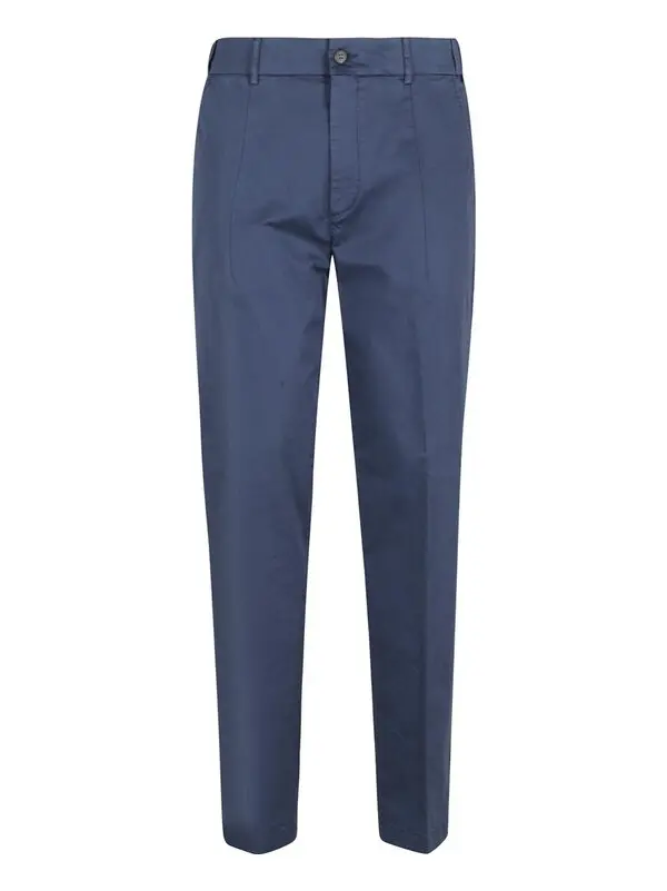 Eleventy Pleated Straight-leg Pants - Blue