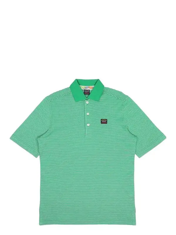 PAUL  SHARK Logo Embroidered Polo Shirt - Green