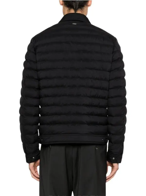 Herno Quilted Padded Shirt Jacket - Black
