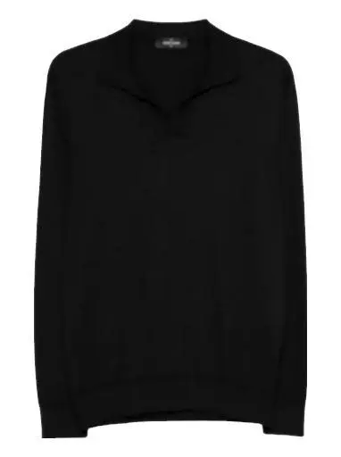 GRAN SASSO V-neck Sweater - Black