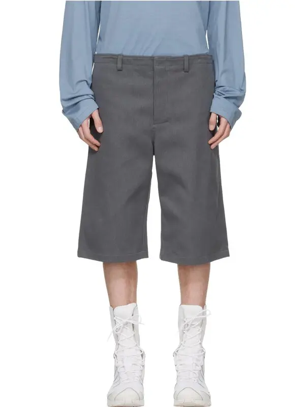 RIER Antique Gabardine Shorts - Black