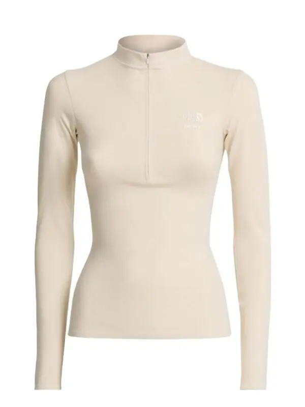 The North Face Skims Refine Long Sleeve Half Zip Top - Nude