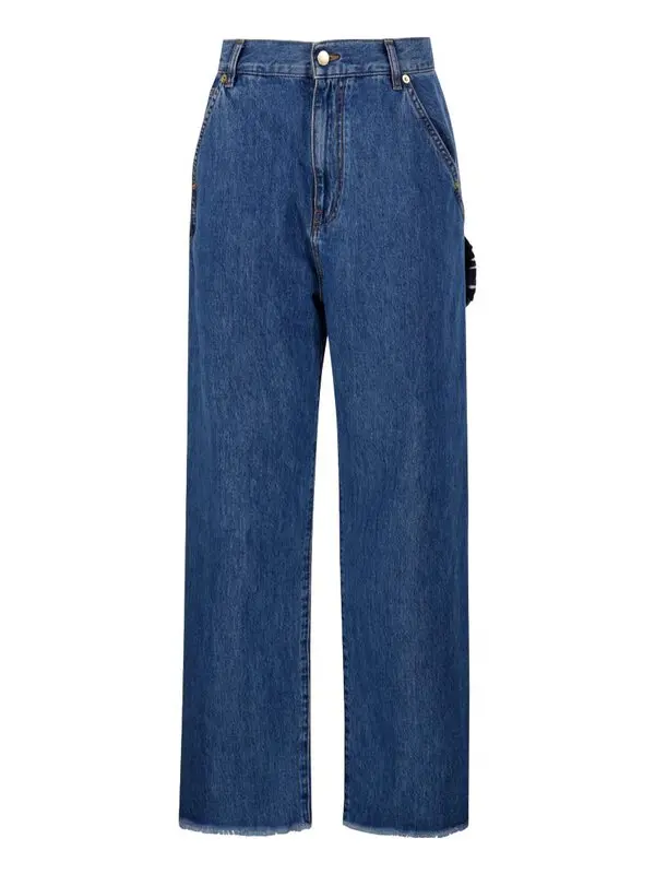 DARKPARK Sienna Frayed-hem Jeans - Blue