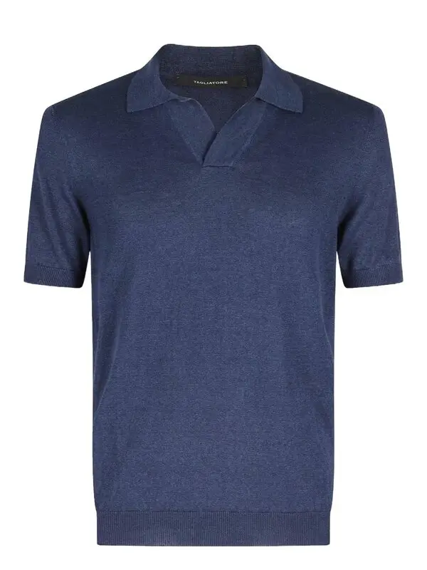 Tagliatore Keith V-neck T-shirt - Blue