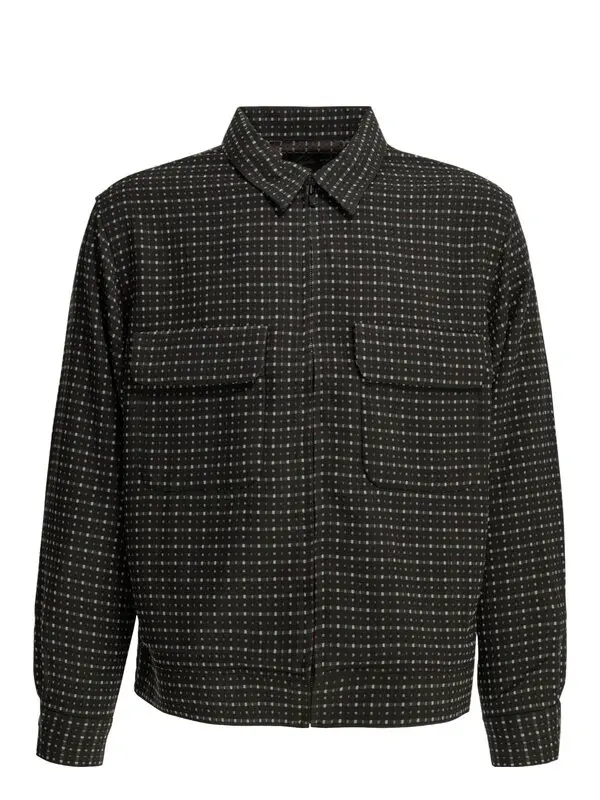 Needles Micro-checked Zip-up Jacket - Black