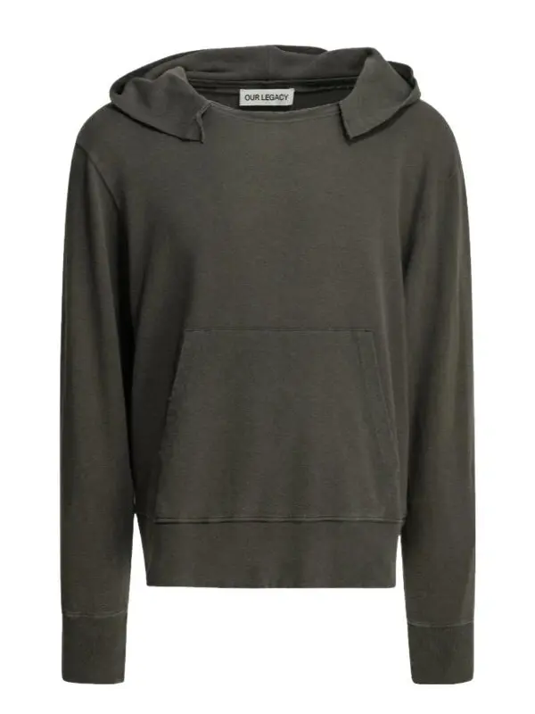 Our Legacy Long-sleeved Sweatshirt With Distressed Details - Black