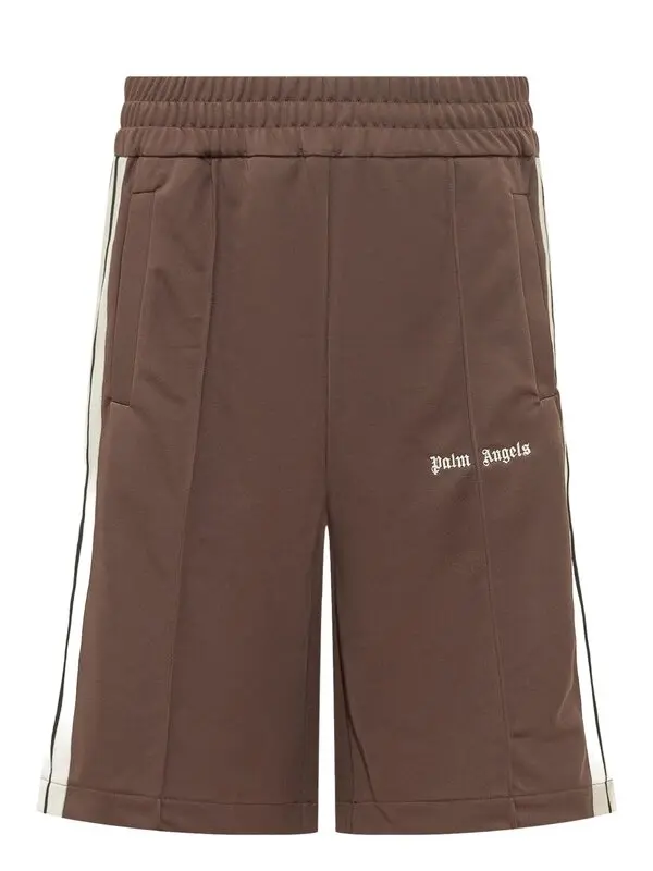Palm Angels Classic Logo Track Shorts - Brown