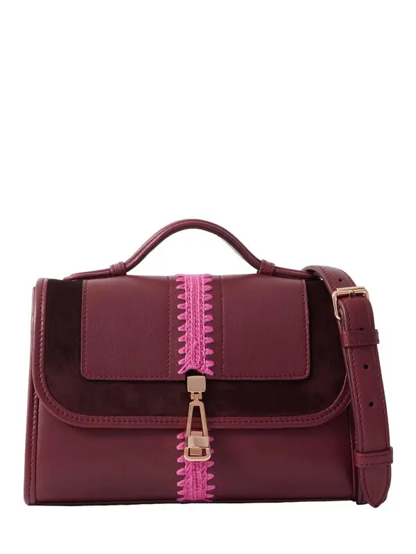 Gabriela Hearst Leonora Small Shoulder Bag - Wine Red