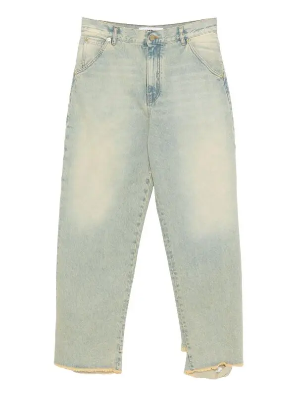 DARKPARK Lisa Fringed Straight-leg Jeans - Gray