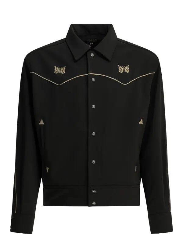 Needles Piping Cowboy Overshirt Jacket - Black