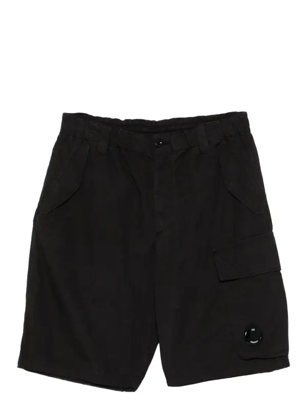 C.P. COMPANY Lens Detail Cargo Shorts - Black