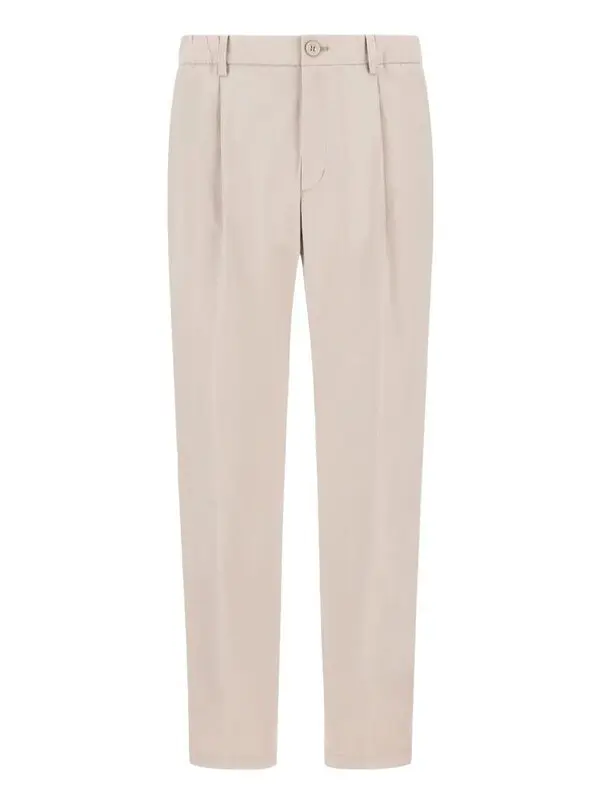 Herno Button Detailed Tapered Trousers - Nude