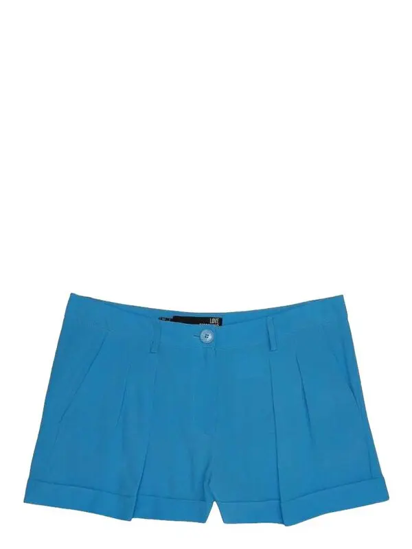 Moschino Detail Tailored Shorts - Blue
