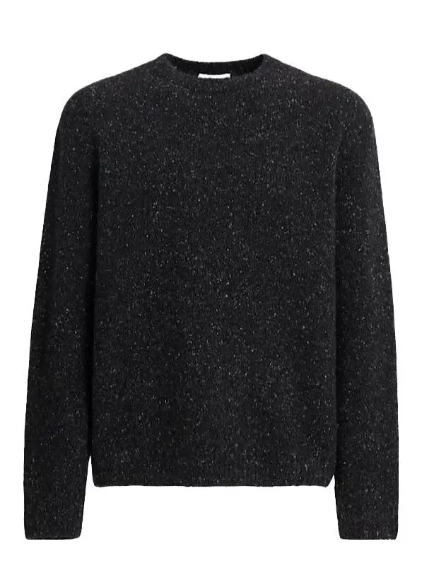 THE ROW Crewneck Cashmere Blend Sweater - Black