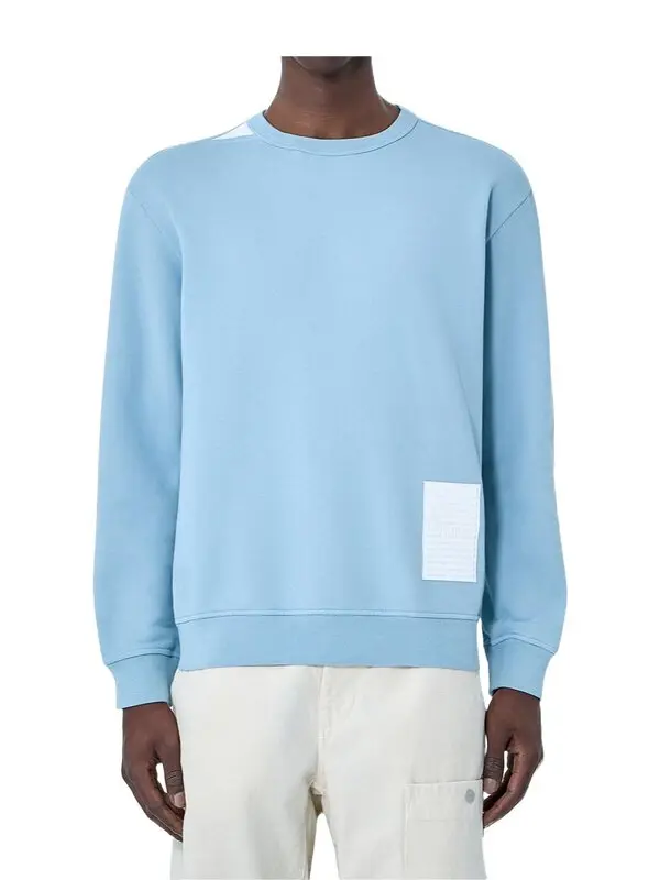 Stone Island Ribbed Crewneck Sweatshirt - Blue