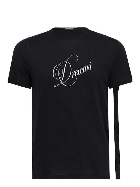 ANN DEMEULEMEESTER Baptist Printed Standard Fit T-shirt - Black