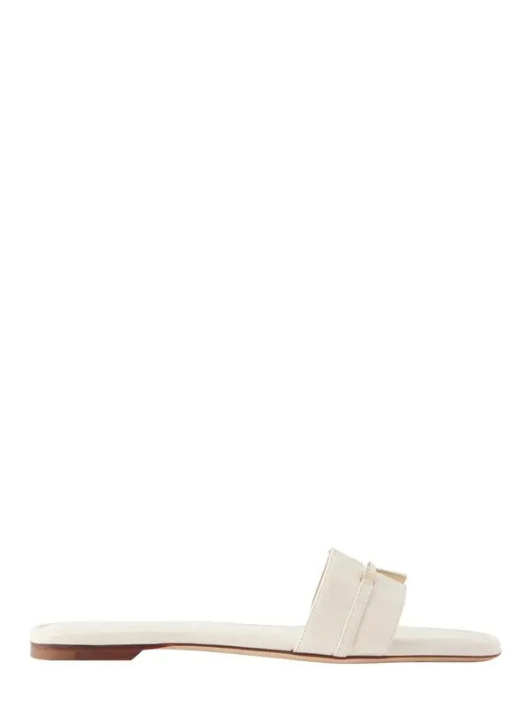 TOM FORD Julianne Patent Leather Flats - White