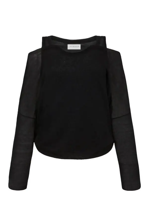 P.a.r.o.s.h Long Sleeve T-shirt - Black