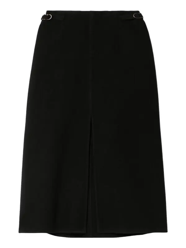 Gabriela Hearst Double-sided Cashmere Felt Midi Skirt - Black
