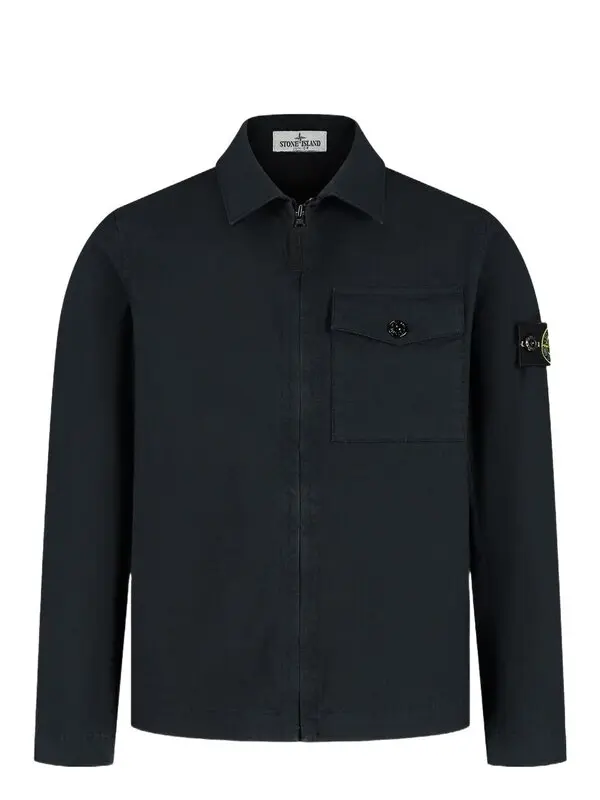 Stone Island Zipper Shirt - Blue