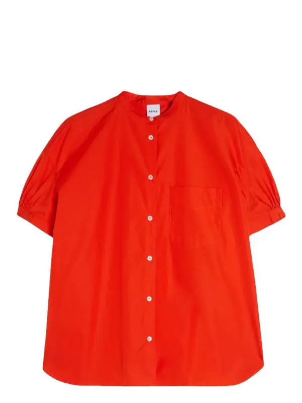 Aspesi Short-sleeve Button-up Shirt - Red