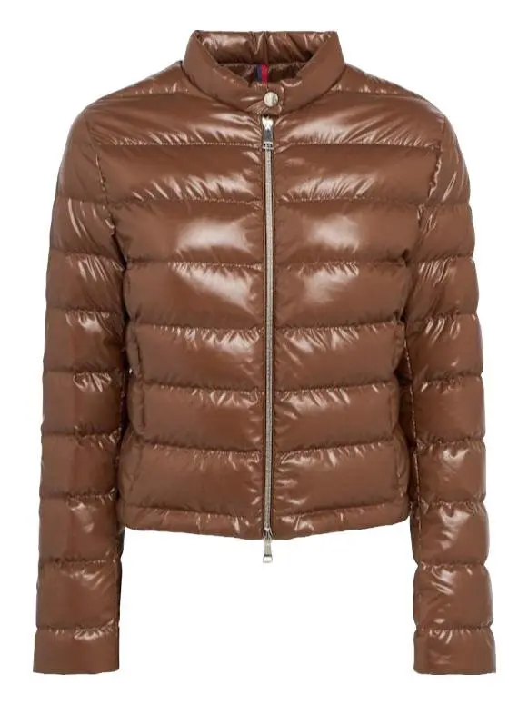Moncler Quilted Down Jacket - Brown