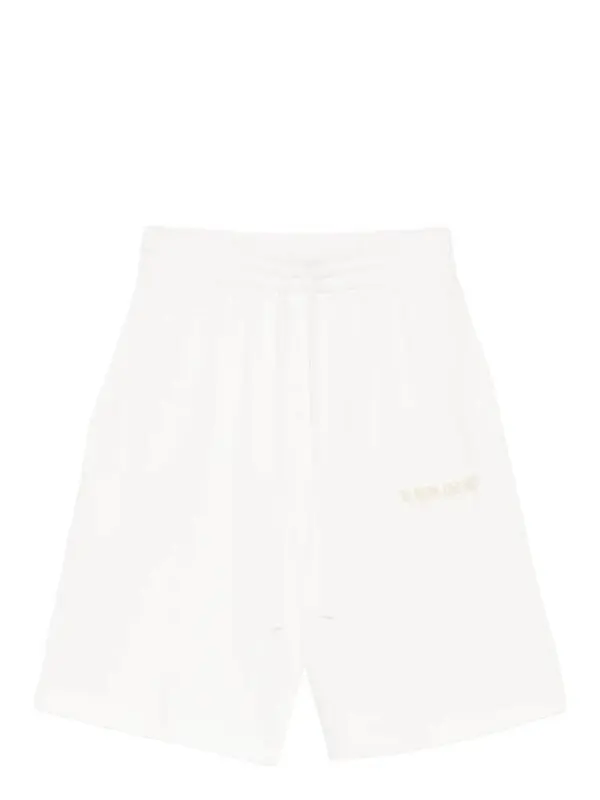 IH NOM UH NIT Logo Print Knee-length Shorts - White