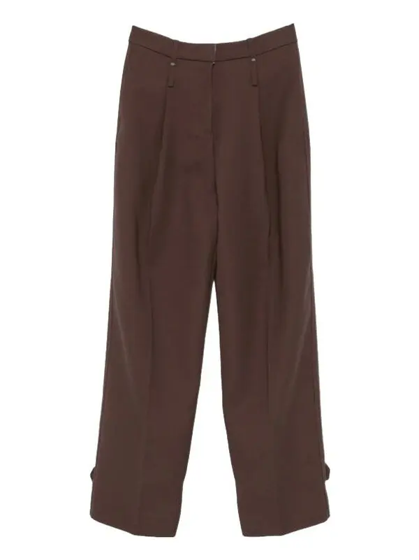 Stine Goya Pleated Trousers - Brown